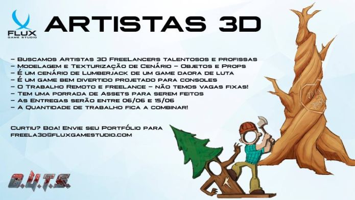 Flux Game Studio, da Vila Madalena em São Paulo, procura artista 3D ...